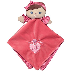 Baby Starters 2-Piece Snuggle Buddy Toy Rattle and Plush Baby Blanket Gift Set for Newborns and New Moms (Pink Dollie, 30"x36")