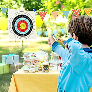 Slingshot Finger Rockets, 8 Pack LED Foam Rocket Launchers and 15.8" x 15.8" Foldable Target, Outdoor Indoor Camping Game Activities, Easter Basket Stuffers Gifts Party Favor Toys for Kids Age 5 6 7