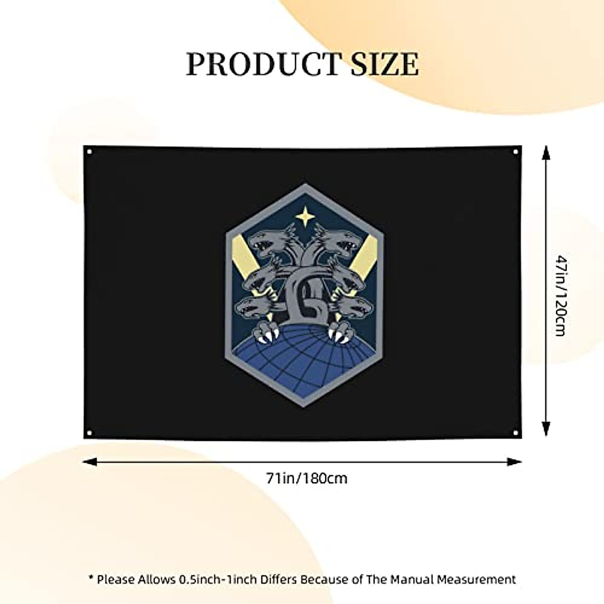 Emblem Of The Peterson-Schriever Garrison Personalized Festive Banners To Add Atmosphere To Your Celebration 47Ã—71in