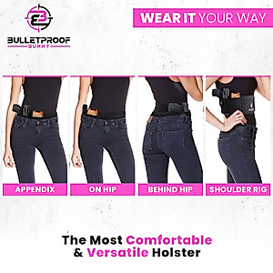 Belly Band Holster for Concealed Carry - Gun Holster for Women - Fits Glock, Smith Wesson, Taurus, Ruger, Sig, and More -Breathable Neoprene Waistband Holster for Most Pistols and Revolvers
