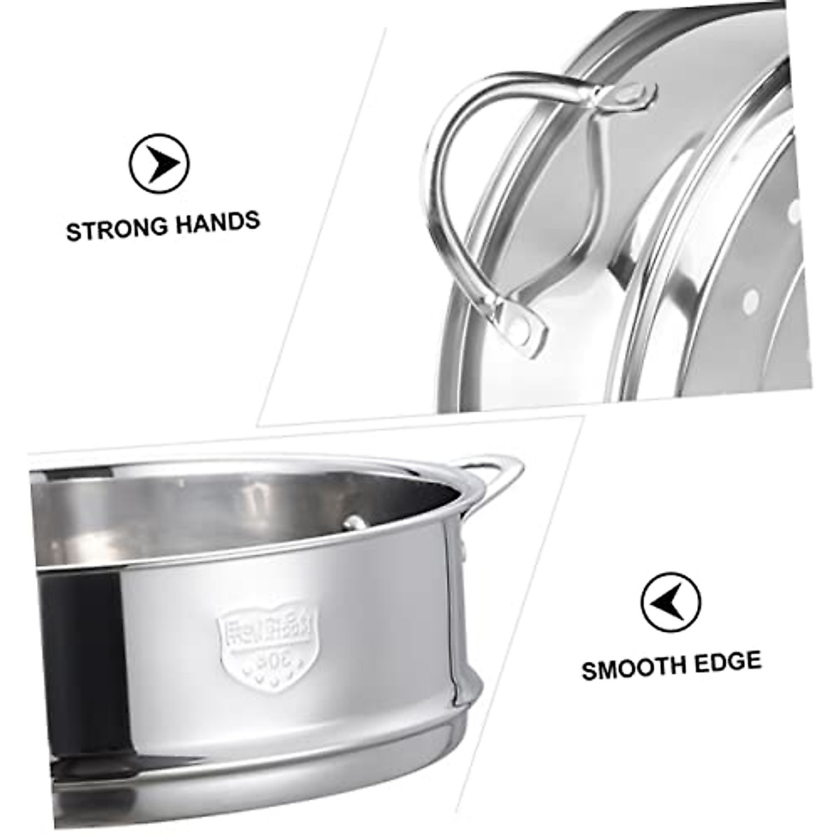GOOHOCHY stainless steel steamer bun steamer stainless steel wok stainless cookware metal steamer basket rice cooker rack seafood steam Basket Steaming Tool Buns Steamer Kitchen Tool tray