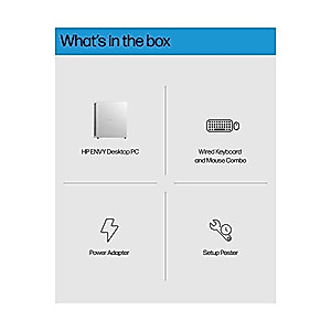 HP Envy Desktop Bundle PC, NVIDIA GeForce RTX 3070,12th Generation Intel Core i9 12900 Processor, Windows 11, Wi-Fi & Bluetooth, Keyboard and Mouse Combo W/HDMI (32GB RAM | 4TB PCIe SSD)
