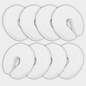 8 Pack - Door Stopper Finger Pinch Guards - Prevent Baby/Toddler Injuries with A Child Proof Door Stopper - Extra Soft Foam - Large Universal Sleek Design - Driddle