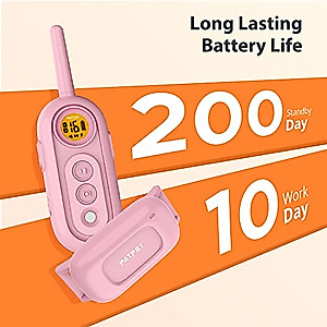 PATPET Dog Shock Collar for Medium Dogs- Dog Training Collar with Remote, Shock Collar for Small Dogs 10-100lbs, Rechargeable IPX7 Waterproof with Beep Vibration Shock Modes