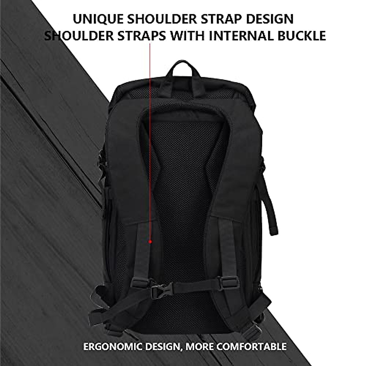 SDELABSub Tennis Sports Bag Backpack for Men Women,25L Lightweight Outdoor Sports Outfitted Backpack with Shoe Compartment for Badminton,Gym,Pickleball Bag or Excursion Camping