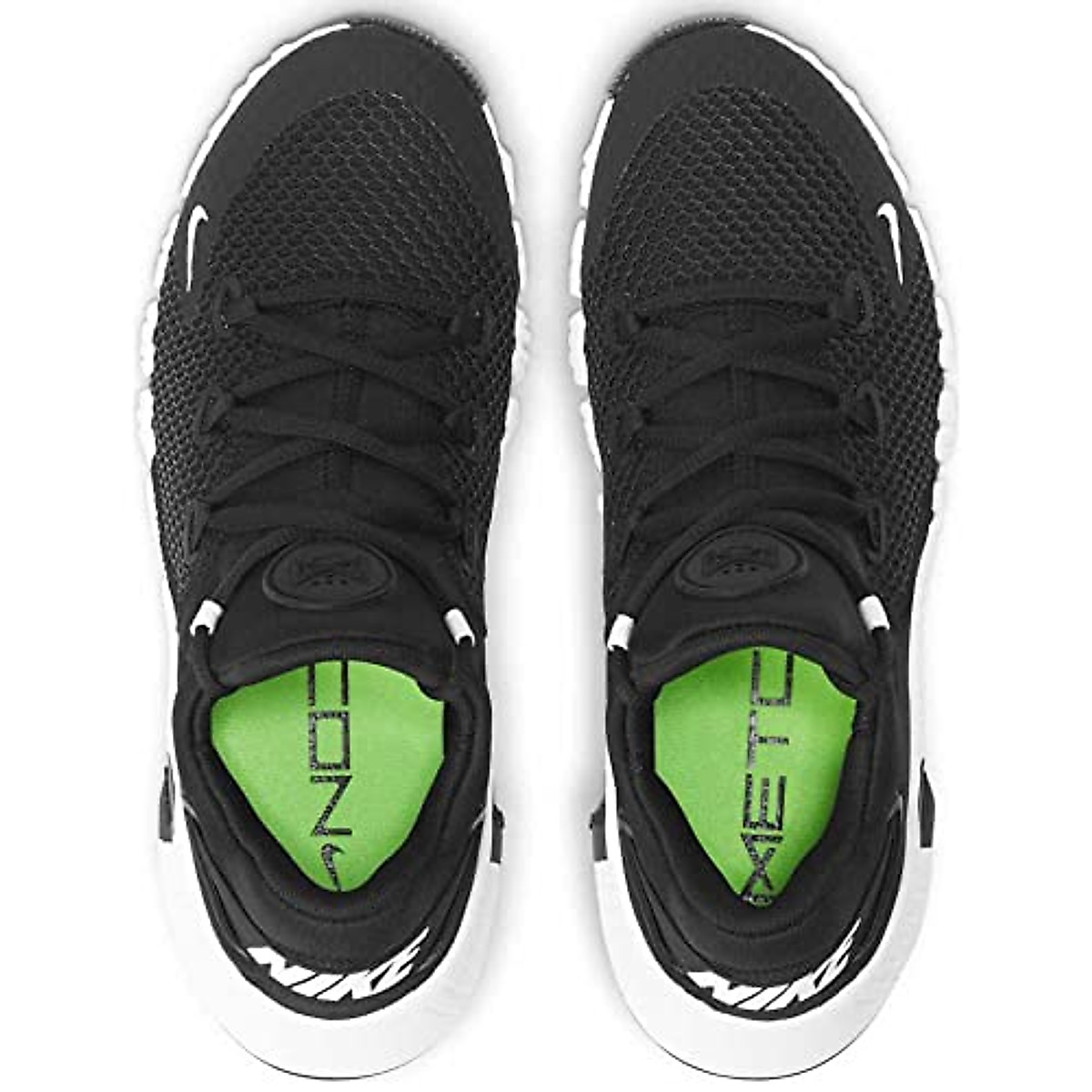 NIKE Women's Sneaker Gymnastics Shoe, Black White Black Volt, 8.5