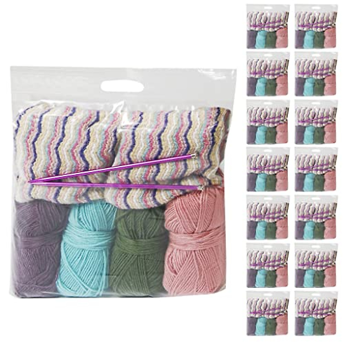 Smart Design MagicBag Instant Space Zip N' Carry Bags w/Handle - Large - 15 Bags Total - Heavy Duty Zipper - Blocks Water, Dirt, & Odors - Clothing, Pillows, & More - Home Organization