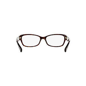 Coach HC6078 Prescription Eyewear Frames, Dark Tortoise/Demo Lens, 52 mm