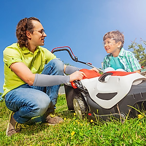 Eurzom 4 Pairs Skin Protection Sleeve for Arm Breathable Forearm Protector Arm Sleeve for Gardener Working Sport (9 Inch Long)