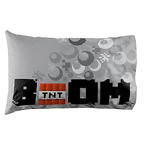 Jay Franco Minecraft Creeper 4 Piece Twin Bed Set (Offical Product)