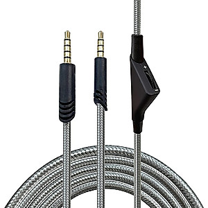 Junsi Meijunter Replacement Cable with Volume Control Compatible with Astro A10 A40 A30 A50 Gaming Headset/PS4/Xbox One/Switch - Audio Cord Adapter