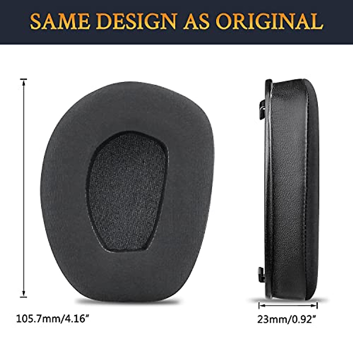 SOULWIT Cooling-Gel Earpads Replacement for Sennheiser RS165/TR165/RS175/TR175/RS185/TR185/RS195/TR195(RS/TR 165 175 185 195 RF), Ear Pads Cushions for HDR165/HDR175/HDR185/HDR195(HDR 195RF)Headphones