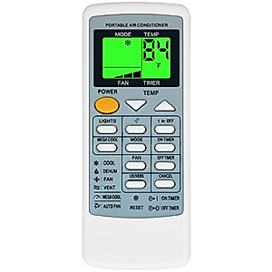 Replacement for Sharp Air Conditioner Remote Control Model Number: CRMC-A805JBEZ CRMC-A663JBEZ Works for CV-P09FL CV-P09FX CV-P09LX CV-P10MX CV-P12LX XV-4181 CVP12PX CVPD13PX CV2P10SC CV2P10SC