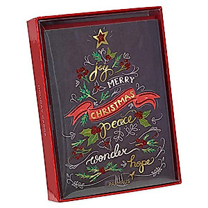 Papyrus Christmas Cards Boxed with Envelopes, To You and Yours, Holiday Tree (14-Count)