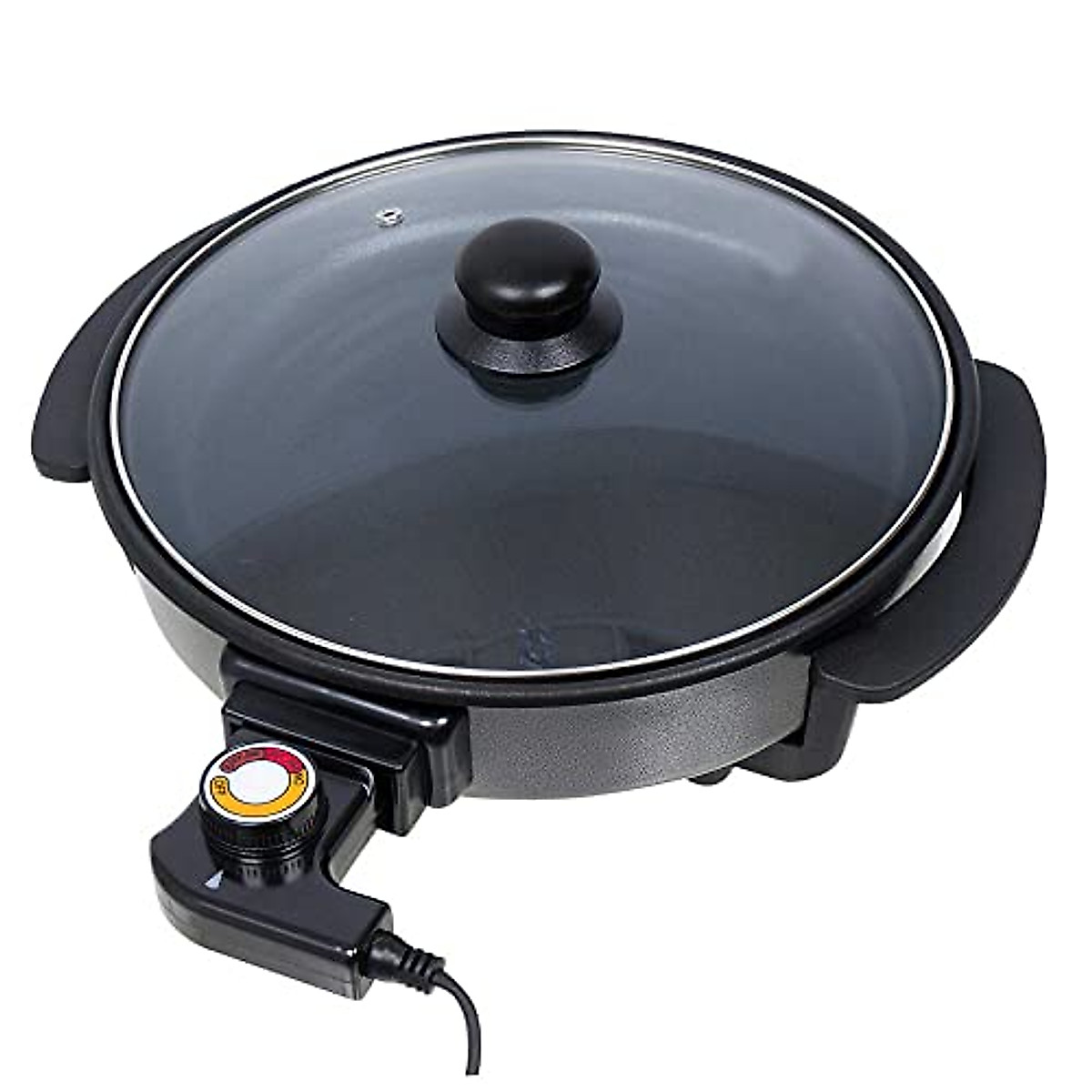 Electric Pizza Maker Pan Quesadilla Frittata Omelet Electric Nonstick 11 Inch With Adjustable Thermostat