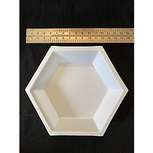 Hexagonal Weighing Boats, W-H102-WA-50, 102mm, Large, White Anti-Static, Pack of 50