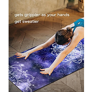 Knsbk Non Slip Yoga Mat TPE Workout Mat for Men Women, Thick Workout Mat with Carrying Strap, Fitness Mats for Exercise, Yoga, Fitness, Pilates, Floor Workouts (72" x 24" x 6mm)
