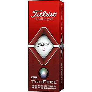 Titleist TruFeel Golf Balls White - 3 Ball Sleeve