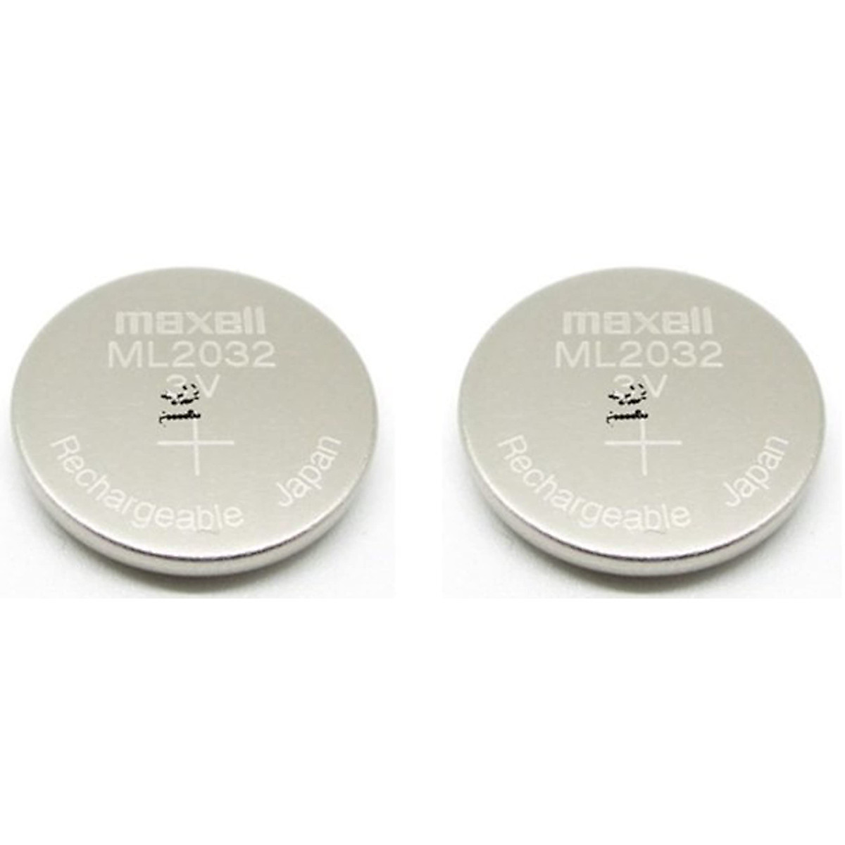 Datyriu 2 pc Maxell ML2032 ML 2032 3v Rechargeable Lithium Battery