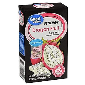 Great Value Energy Drink Mix bundle: 2x Dragon Fruit, 2x Grape; 2x Pomegranate Lemonade