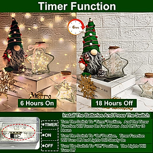 TURNMEON [ 5 Pack & Timer ] 500 LED 165 Ft Fairy Lights Decorations Copper Wire String Lights Battery Powered Christmas Tree Lights for Bedroom Wedding Indoor Outdoor Home Decor, 100 LED 33 Ft Each