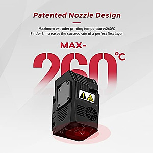 FLASHFORGE 3D Printer Finder 3 Glass Heating Bed with Removable PEI Surface and Magnetic Platform, Fully Assembled, Large FDM 3D Printers with 7.5" x 7.7" x 7.9" Printing Size