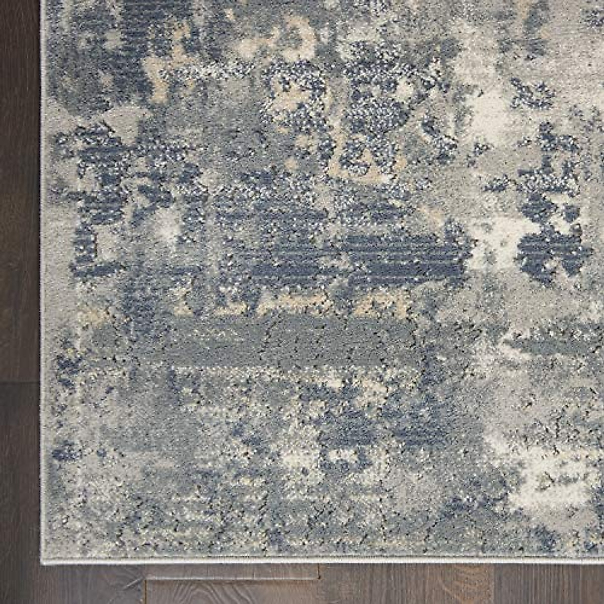 Nourison Concerto Abstract Grey/Beige 6'7" x 9'6" Area -Rug, Easy -Cleaning, Non Shedding, Bed Room, Living Room, Dining Room, Kitchen (6x9)