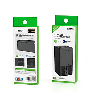 ECHZOVE Dust Cover Xbox Series X, Dust Filter Kit Xbox Series X, Include 8 Silicone Series X Dust Plugs and 2 PVC Series X Mesh Filter Covers