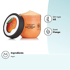 The Body Shop Mango Body Yogurt, 48hr Moisturizer, 100% Vegan, 6.91 Fl Oz