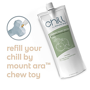 Calming Peanut Butter for Dogs – Dog Calming Peanut Butter with Chamomile, Melatonin, Magnesium and Apple, Helps Reduce Anxiety in Dogs, 8 Ounces