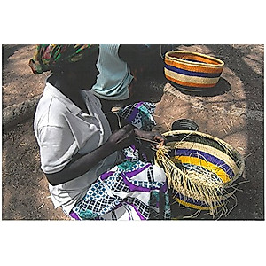 Shopper Basket - Natural - Ghana Bolga #2001