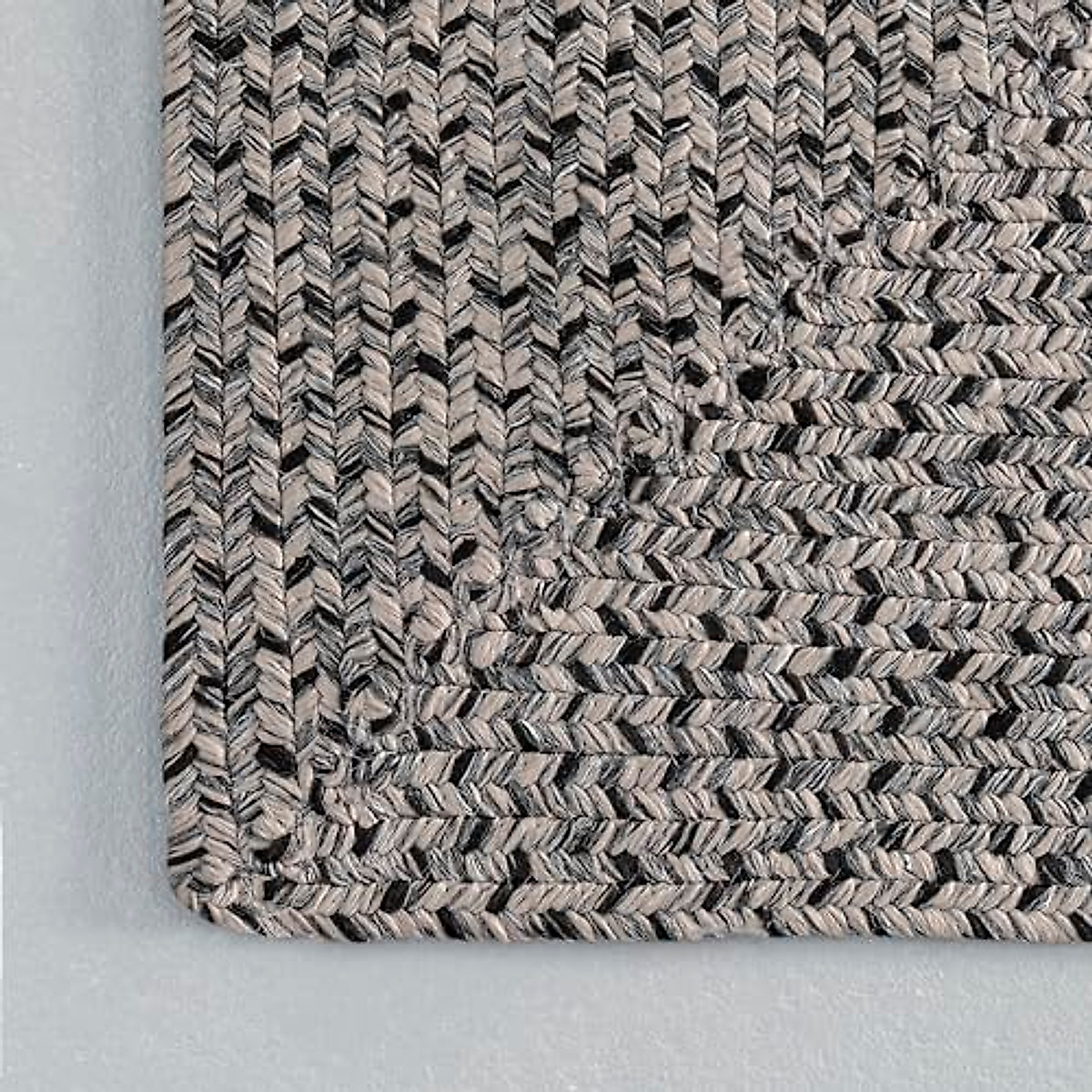 nuLOOM Jayda Braided Ombre Indoor/Outdoor Area Rug, 4x6, Charcoal