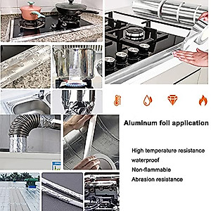 WELSTIK Professional Grade Aluminum Foil Tape 3.9mil Thick for HVAC, Sealing & Patching Hot & Cold Air Ducts,HVAC, Pipe, Air Ducts(2 Inch by 40 Feet)