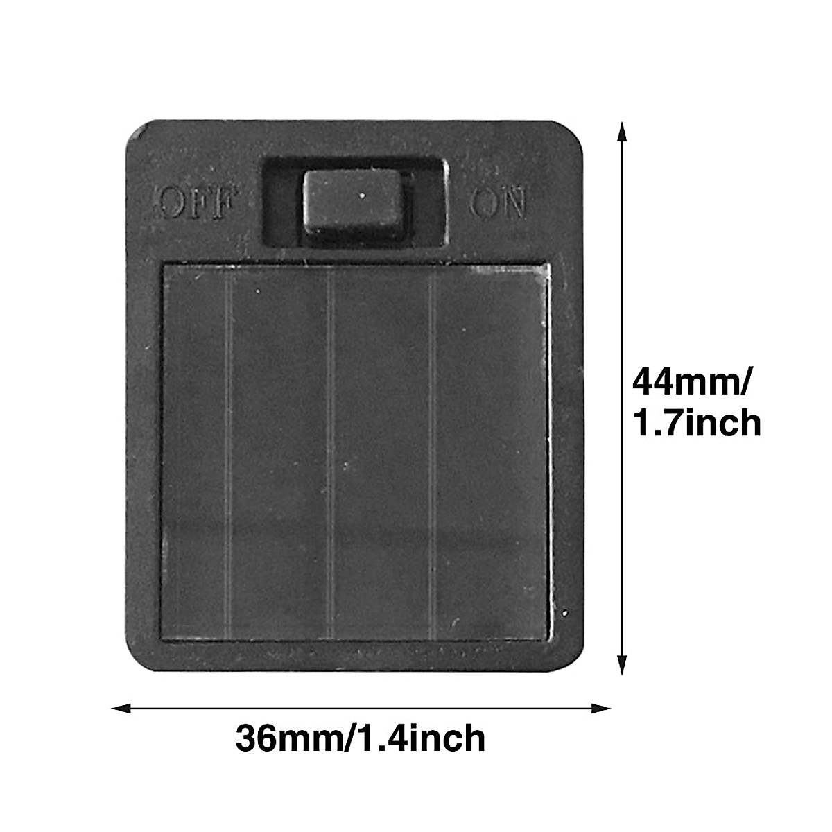 iayokocc 2 Pack Solar Light Replacement Top Parts for Outdoor Hanging Lanterns, Solar Panel Lantern Lid Battery Box Led Lights Bulb Accessories for Garden Patio Walkway Yard