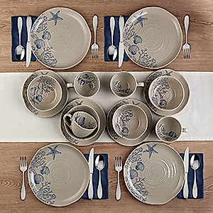 Pfaltzgraff Southport 16 Piece Dinnerware Set, Service For 4, Cream