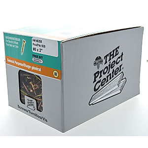 Hillman 48258 8 X 2-Inch Square Drive Multipurpose Wood Screw, 500-Pack,Zinc