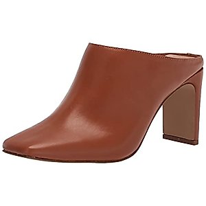 The Drop Women's Avena Square Toe Block Heel Mule, Cognac, 8
