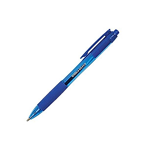 Office Depot® Retractable Ballpoint Pens With Grips, Medium Point, 1.0 mm, Black/Blue/Red Barrels, Black/Blue/Red Inks, Pack Of 50