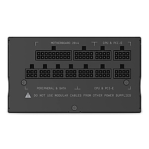 NZXT C750 PSU (2022) - PA-7G1BB-US - 750 Watt PSU - 80+ Gold Certified - Fully Modular - Sleeved Cables - ATX Gaming Power Supply