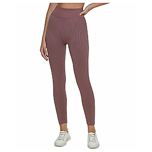 Calvin Klein Women's Premium Performance High Waist Moisture Wicking Legging, Java, X-Large