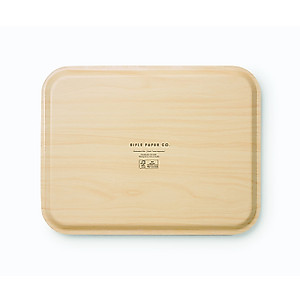 RIFLE PAPER CO. Marguerite Medium Rectangle Serving Tray, Bent Ply Tray, Laminated Paper and Birch Wood, Printed in Full Color, Food and Dishwasher Safe, FSC-Certified, 14" L x 11" W