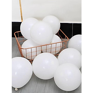 Pearl White Balloon Garland Arch Kit Ivory 112pcs Double Stuffed White Balloons Different Sizes for Wedding Engagement Bridal Shower Birthday Baby Shower Party Decoration