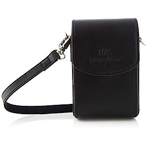 MegaGear Leather Camera Case with Strap Compatible with Canon PowerShot G7 X Mark III, G7 X Mark II, G7 X, Black (MG766)