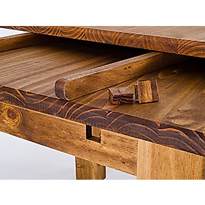 B.R.A.S.I.L.-Möbel TableChamp Extensions Expandable 20 x 30 Brazil Solid Wood Pine Oiled