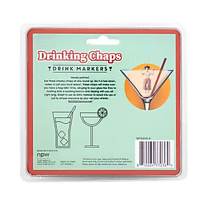 NPW Drinking Buddies Chaps, 4-Count, Assorted