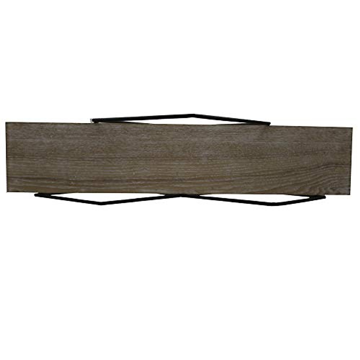 Admired By Nature Geometric Floating Wall Mounted, Wood Storage Shelf Handmade ABN5E126-NTRL