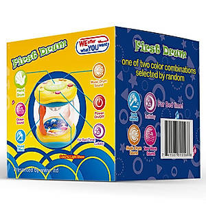 Portable First Drum Musical Instrument - Educational Toy for Children Learning and Entertainment. Small Size and Soft Sounding