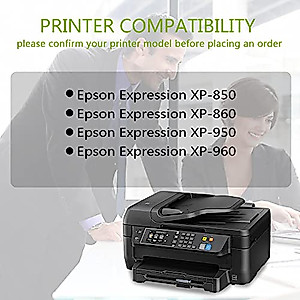 Run Star 2 Pack 277XL Black Remanufactured Ink Cartridge Replacement for Epson 277XL 277 T277XL High Capacity use for Epson Expression XP-850 XP-860 XP-950 XP-960 Printer (2 Black)