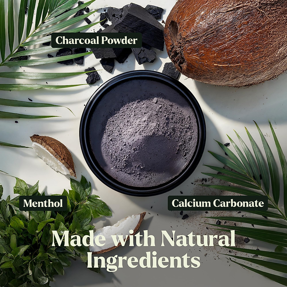 Activated Charcoal Teeth Whitening Powder - 50g Natural Coconut Charcoal, Effective Teeth Stain Remover and Toothpaste Alternative - Safe for Gums Or Enamel