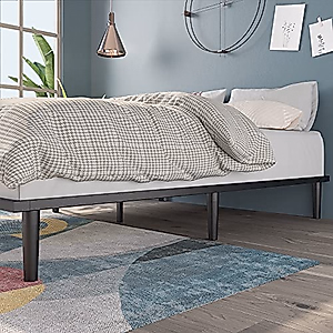 Zinus Parker Platform Bed with Tapered Legs/Wood Slat Support/No Box Spring Needed/Easy Assembly, Queen